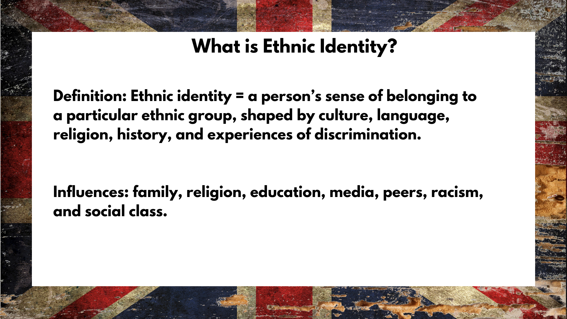 How do ethnic identities form? – The Sociology Guy