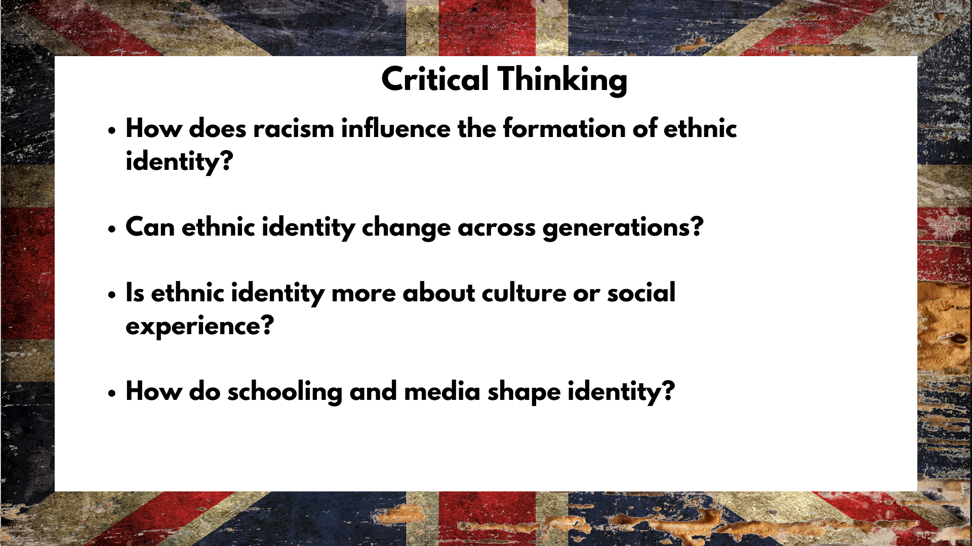 How do ethnic identities form? – The Sociology Guy