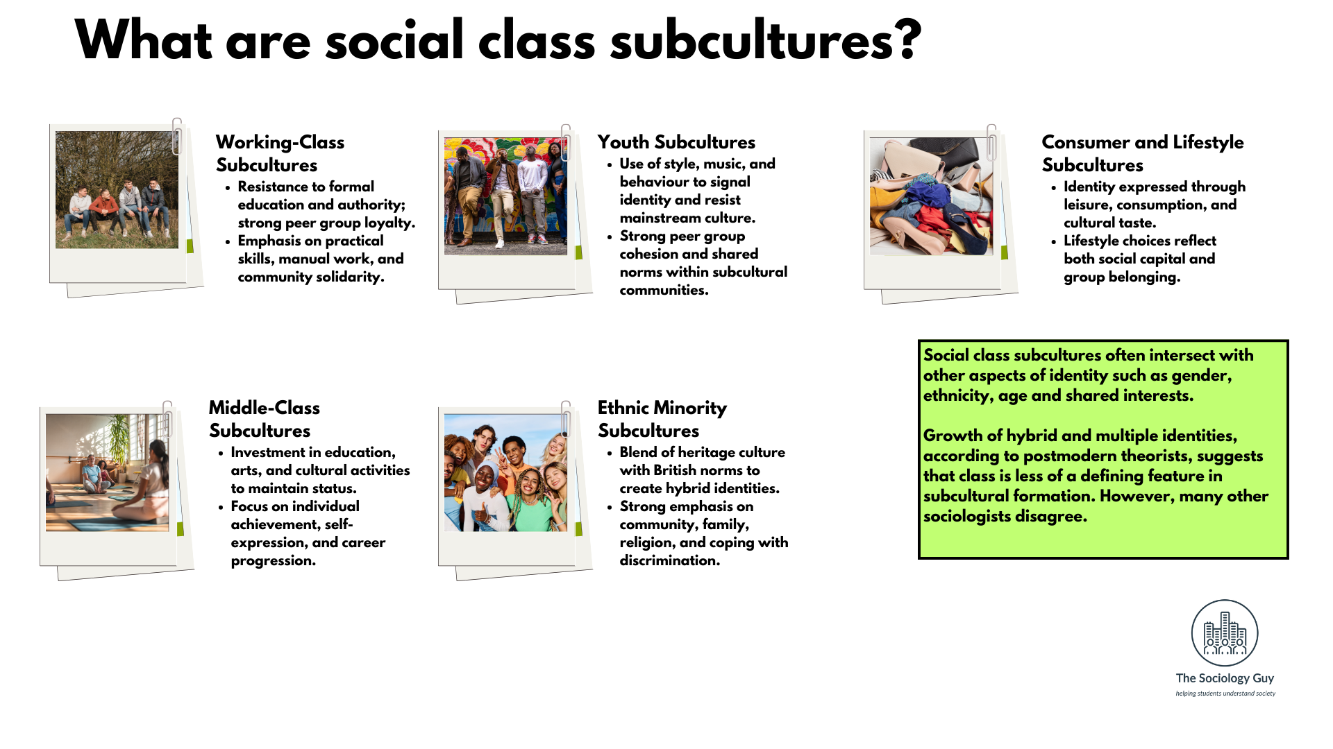 What are social class subcultures? – The Sociology Guy